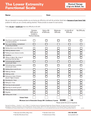 Fillable Online The Lower Extremity Fax Email Print - pdfFiller
