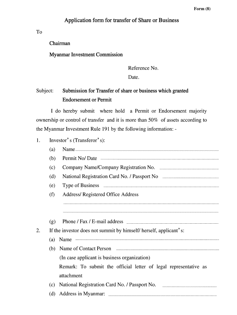 Fillable Online Form (8) Fax Email Print - pdfFiller