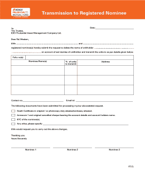 Fillable Online Transmission to Registered Nominee Fax Email Print - pdfFiller