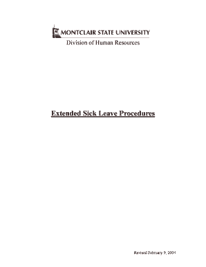 Fillable Online Extended Sick Leave Procedures Fax Email Print - pdfFiller