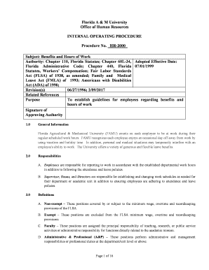 Fillable Online INTERNAL OPERATING PROCEDURE Fax Email Print - pdfFiller