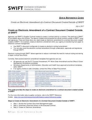Fillable Online Create an Electronic Amendment of a Contract Document ...
