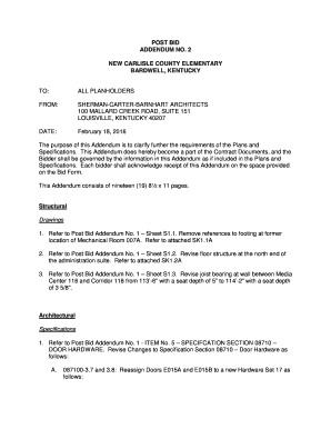 Fillable Online POST BID Fax Email Print - pdfFiller