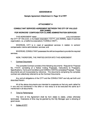 Fillable Online Sample Agreement Attachment A- Page 10 of RFP Fax Email ...