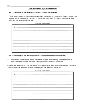 Fillable Online The Hitchhiker by Lucille Fletcher Fax Email Print ...