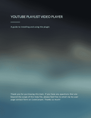 Youtube Playlist To Pdf - Fill Online, Printable, Fillable, Blank ...