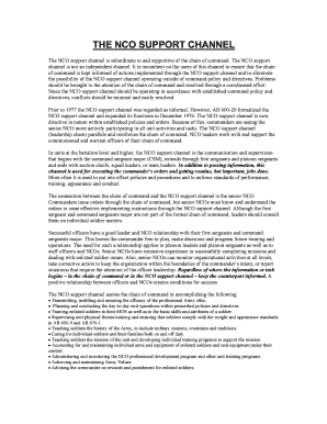 Nco Support Channel - Fill Online, Printable, Fillable, Blank | pdfFiller