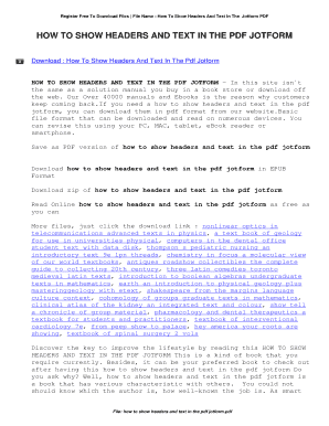Fillable Online Register Free To Download Files File Name : How To Show ...