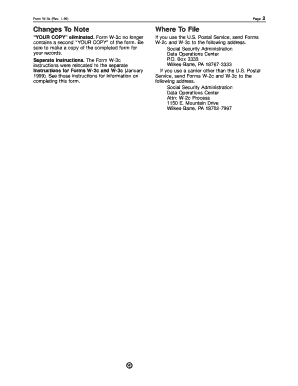 Fillable Online Form W-3c (Rev Fax Email Print - pdfFiller