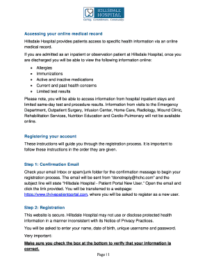 Fillable Online Accessing your online medical record Fax Email Print ...