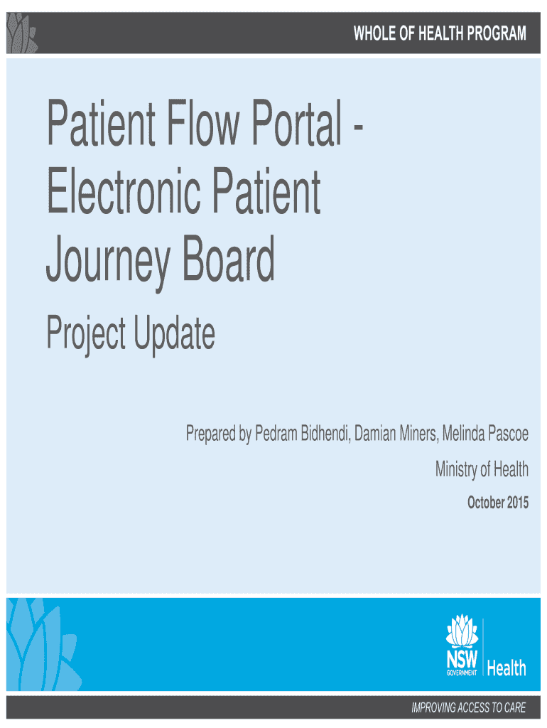 Fillable Online Patient Flow Portal Electronic Patient Fax Email Print ...