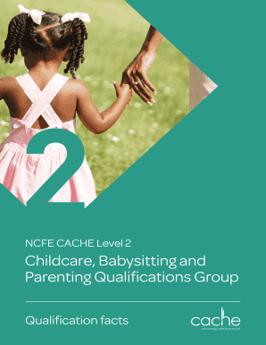 Fillable Online NCFE CACHE Level 2 Fax Email Print - pdfFiller
