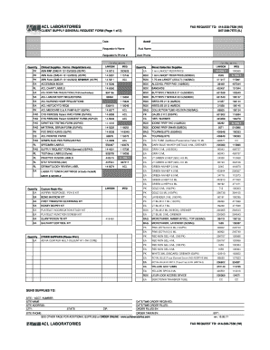 Fillable Online ACL LABORATORIES Fax Email Print - pdfFiller