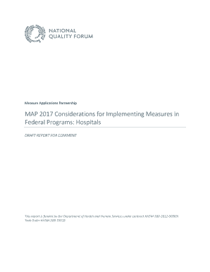 Fillable Online MAP 2017 Considerations for Implementing Measures in ...