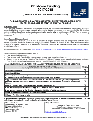 Fillable Online Childcare Funding Fax Email Print - pdfFiller