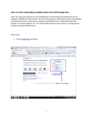 Fillable Online How to create self-grading multiple-choice tests with ...