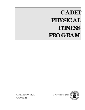 Fillable Online CADET PHYSICAL FITNESS PROGRAM Fax Email Print - pdfFiller