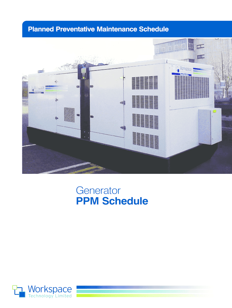 Fillable Online Planned Preventative Maintenance Schedule Fax Email ...