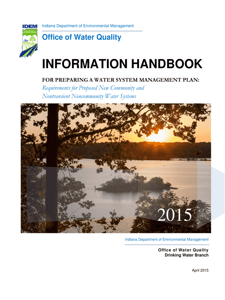 Fillable Online FOR PREPARING A WATER SYSTEM MANAGEMENT PLAN: Fax Email ...