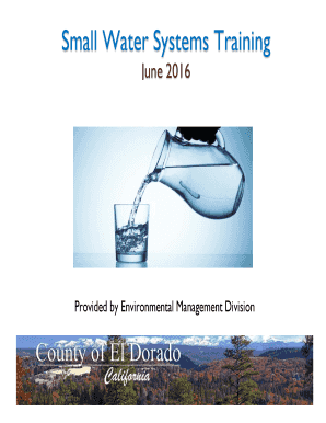 Fillable Online Small Water Systems Training Fax Email Print - pdfFiller