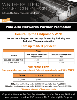 Fillable Online Palo Alto Networks Partner Promotion Fax Email Print ...