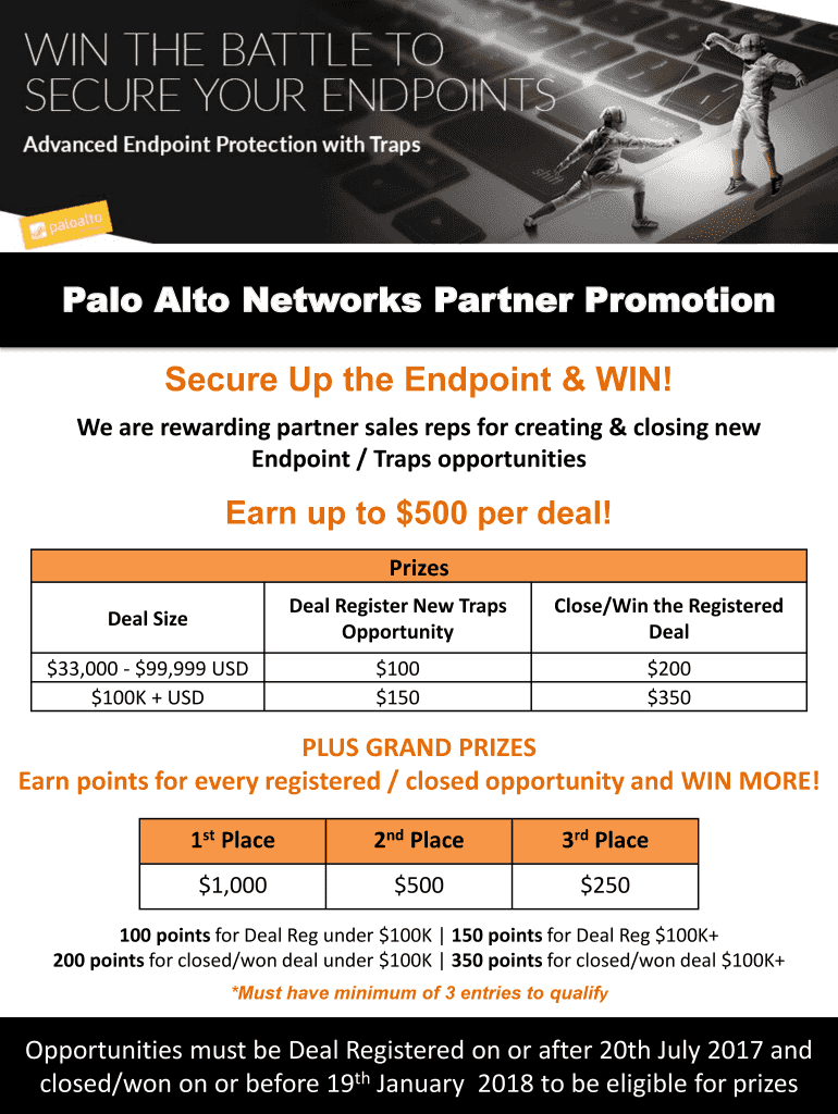 Fillable Online Palo Alto Networks Partner Promotion Fax Email Print ...