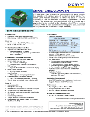 Fillable Online SMART CARD ADAPTER Fax Email Print - pdfFiller