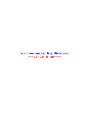 Fillable Online Scantron Answer Key Directions Fax Email Print - pdfFiller