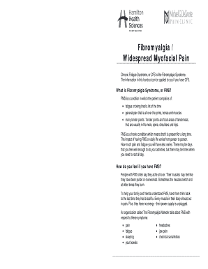 Fillable Online Fibromyalgia/Widespread Myofacial Pain Fax Email Print ...