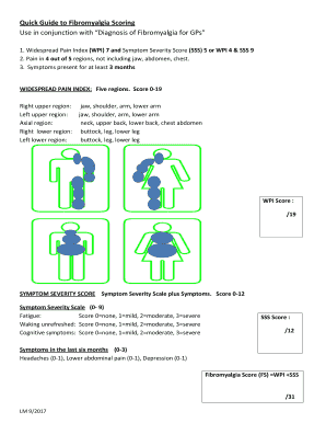 Fillable Online Quick Guide to Fibromyalgia Scoring Fax Email Print ...