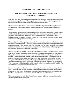 Fillable Online INTERPRETING TEST RESULTS Fax Email Print - pdfFiller