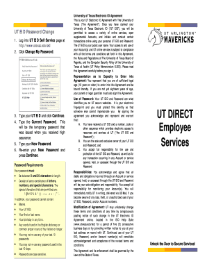 Fillable Online UT EID Password Change Fax Email Print - pdfFiller