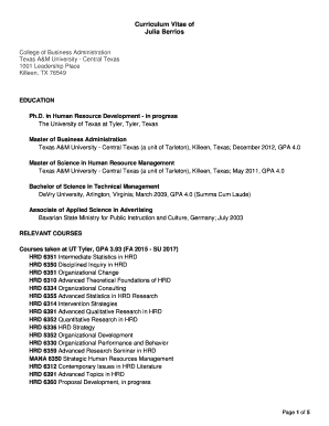 Fillable Online in Human Resource Development - in progress Fax Email ...