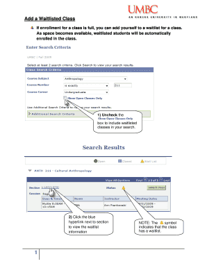 Fillable Online Add a Waitlisted Class Fax Email Print - pdfFiller