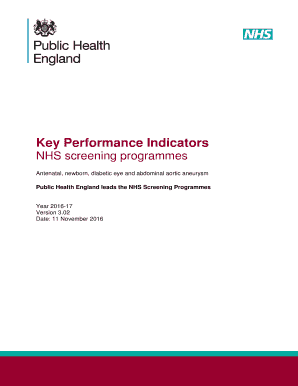 Fillable Online NHS screening programmes Fax Email Print - pdfFiller