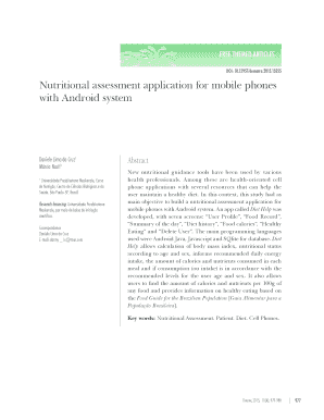 Fillable Online Nutritional assessment application for mobile phones ...