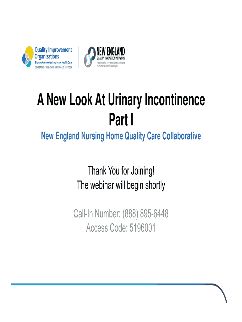 Fillable Online A New Look At Urinary Incontinence Fax Email Print ...