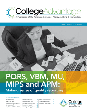 Fillable Online college acaai MIPS and APM: Fax Email Print - pdfFiller