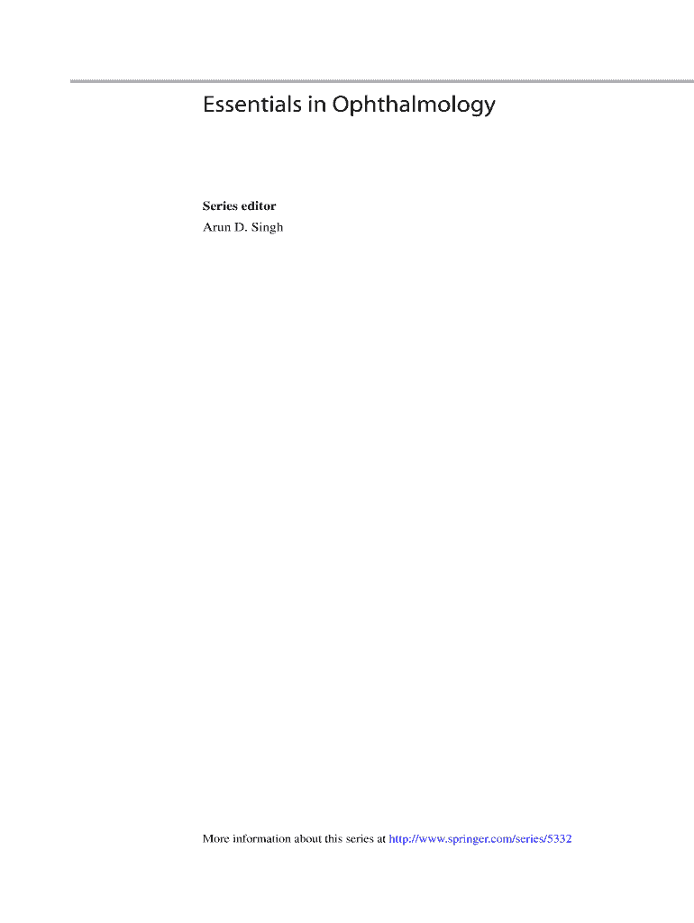 Fillable Online Essentials in Ophthalmology Fax Email Print - pdfFiller