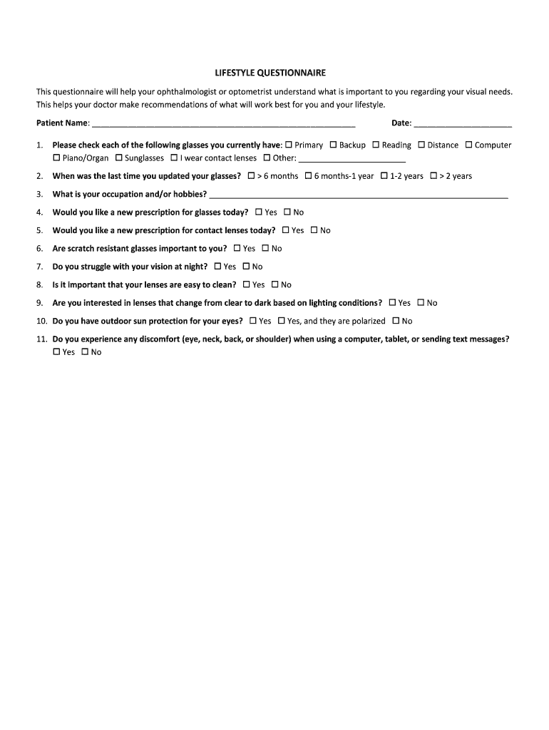 Fillable Online This questionnaire will help your ophthalmologist or ...