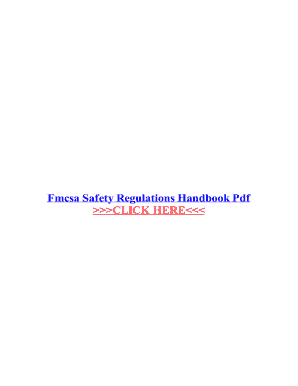Fillable Online Fmcsa Safety Regulations Handbook Pdf Fax Email Print ...