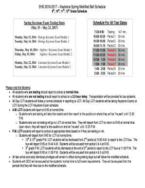 Fillable Online 9th, 10th, 11th, 12th Grade Schedule Fax Email Print ...