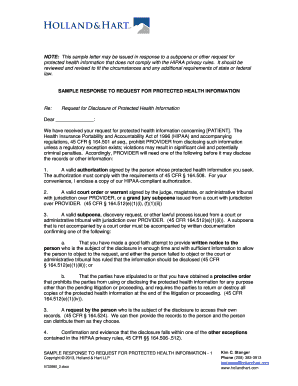 Fillable Online NOTE: This sample letter may be issued in response to a ...