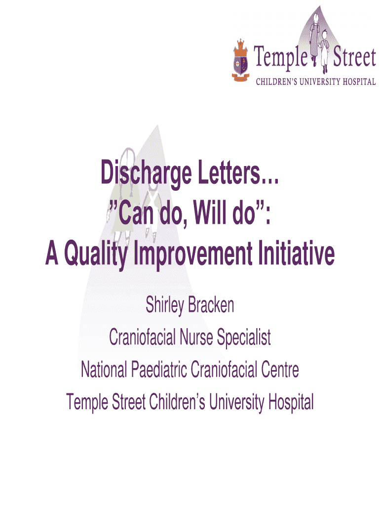 Fillable Online Printable letter of discharge from hospital Samples to ...