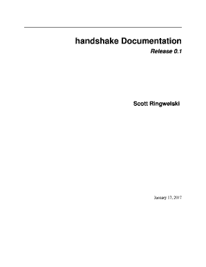 Fillable Online handshake Documentation Fax Email Print - pdfFiller