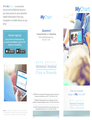 Fillable Online With MyChart a convenient, Fax Email Print - pdfFiller