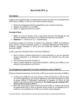 Fillable Online Survol du PCL-5 Fax Email Print - pdfFiller