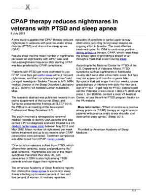 Fillable Online CPAP therapy reduces nightmares in Fax Email Print ...