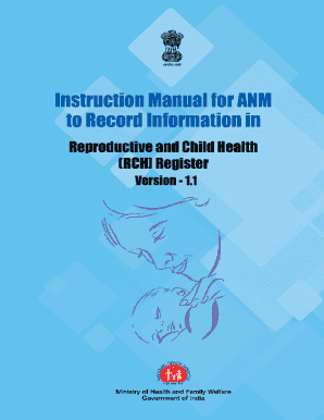 Fillable Online Need for Integrated RCH Register Fax Email Print ...