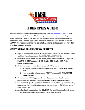 Fillable Online Ebenefits Guide Fax Email Print - pdfFiller